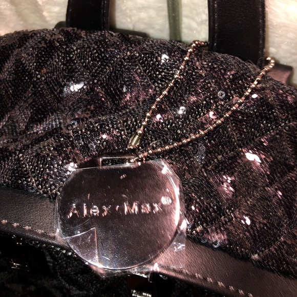 alex & max | Bags | Alex Max Sequin Backpack Black | Poshmark